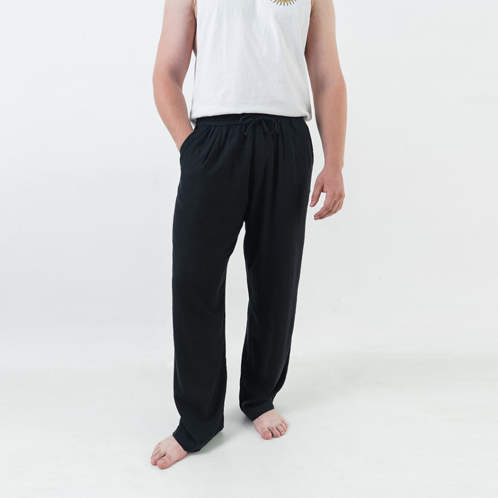 Long Pants Linen Cole Black - UC.N.CO